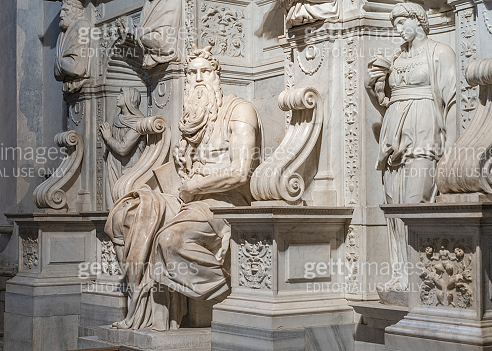 Moses, Renaissance sculpture by Michelangelo Buonarroti 이미지 (1222715667 ...