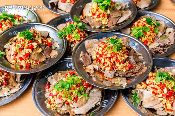 Delicious dried beef slices cold dish,Chinese food. 이미지 (1203083096 ...