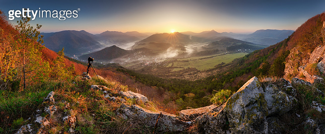 Mountain panorama at fall time in Slovakia - peak Sokol (1204396147 ...