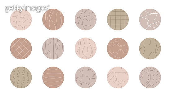 Modern set of highlight icons, various abstract outline shapes ...