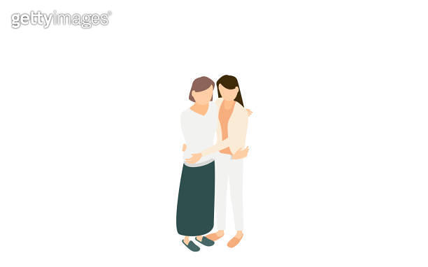 Isometric, LGBT, lesbian couple hugging (1291818083) 일러스트, 무료 일러스트 - 게티 ...