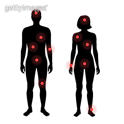 Pain in human body 이미지 (1248010732) - 게티이미지뱅크