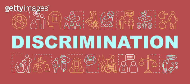Discrimination word concepts banner. Human rights. Prejudice and ...