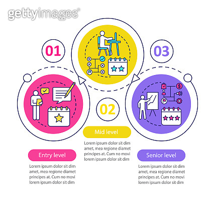 Work experience vector infographic template. Business presentation ...