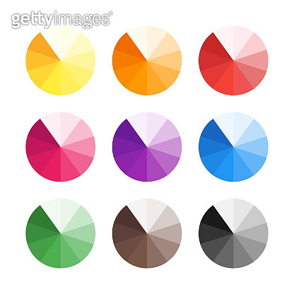 Flat color combinations on palette for your design. 이미지 (1247284287 ...