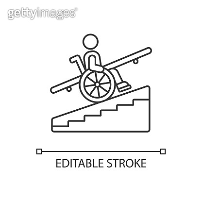 Step free access linear icon 이미지 (1271523914) - 게티이미지뱅크