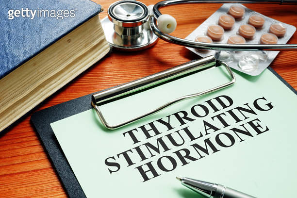 Prescription form with TSH Thyroid stimulating hormone. (1214042464 ...