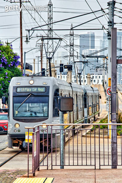 Los Angeles Metro Gold L Line train at Pico/Aliso Station (1277069731 ...