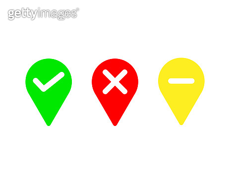 tick / check sign icons for rating, survey, infographic usage ...