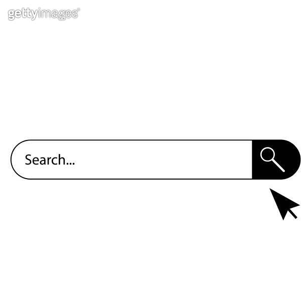 search bar icon on white background. flat style. search bar icon for ...