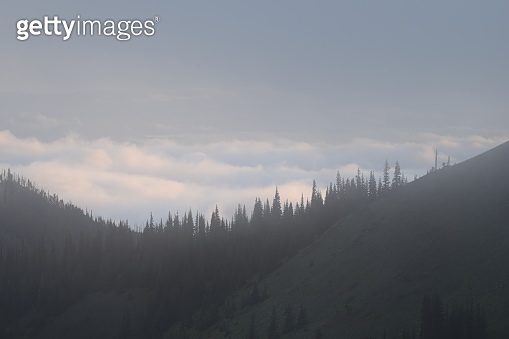 Inverted Clouds With Morning Sunlight Against Mountain (1264145913 ...