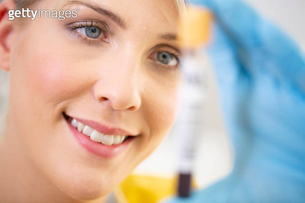 Women doctor in Medical laboratory working test with medical samples ...