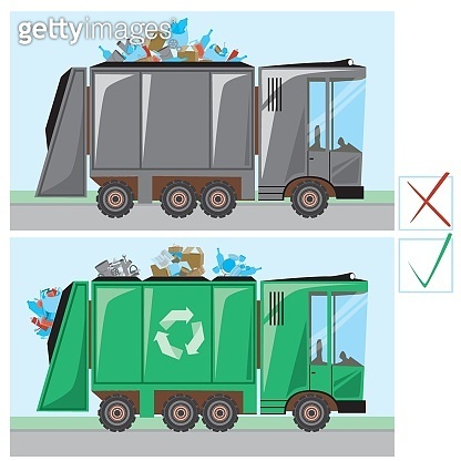 Garbage machine for sorting garbage and garbage machine without sorting ...