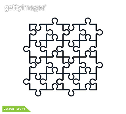 Puzzle icon vector logo design template (1270069460) 일러스트, 무료 일러스트, 아이콘 ...