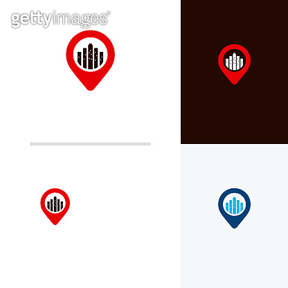 Building Point logo designs concept vector, House Point logo template ...