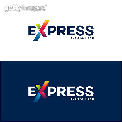Fast Forward Express logo designs vector, Modern Express logo template ...