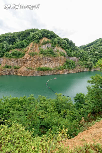 Beautiful Lake Ledinci (serbian: Ledinacko jezero) near Fruska Gora in ...