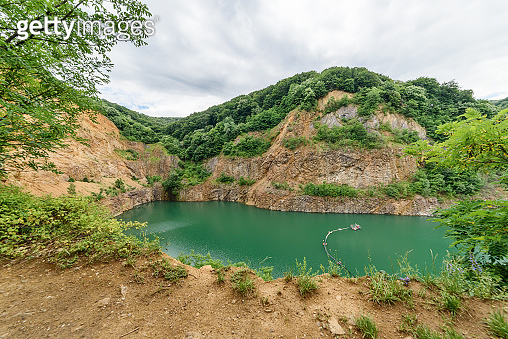 Beautiful Lake Ledinci (serbian: Ledinacko jezero) near Fruska Gora in ...
