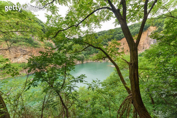 Beautiful Lake Ledinci (serbian: Ledinacko jezero) near Fruska Gora in ...