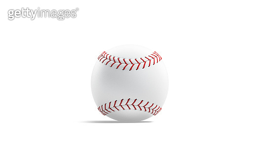 Blank white baseball ball with red seam mock up, isolated 이미지 ...