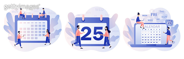 Calendar and schedule concept. Time management, business planning ...