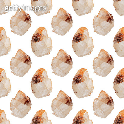 Seamless regular pattern with bright stone calcite mineral. Natural ...