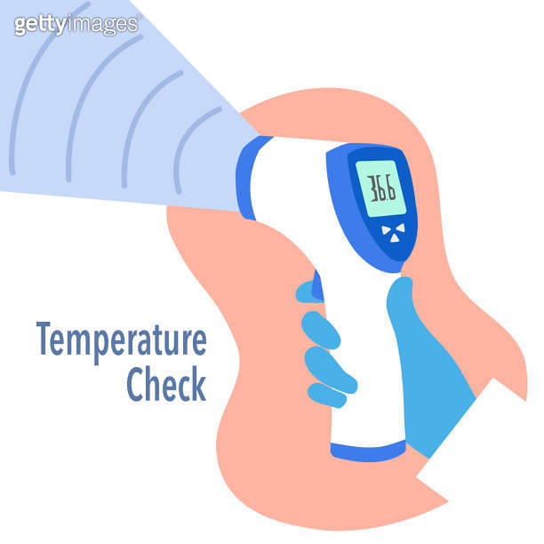 Digital medical infrared thermometer for forehead temperature scan ...
