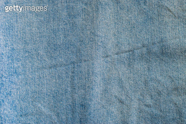 Blue Denim Jeans Fabric Textile Material Worn Shabby Faded Folded ...