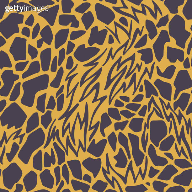 Abstract geometric seamless pattern. Abstract cut shapes with ragged ...