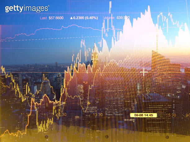 Stock market data chart display finance graph 이미지 (1219943466) - 게티이미지뱅크