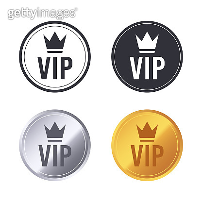 Vip icons. Exclusive vip club members pictogram, royal premium vip ...