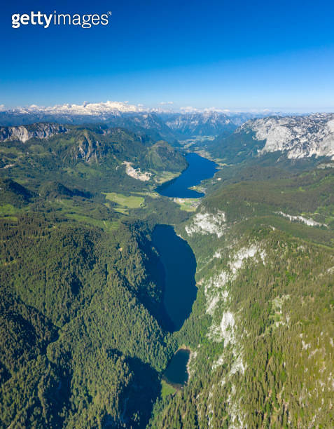Kammersee, Toplitzsee, Grundlsee - Three Lake Panorama with Dachstein ...