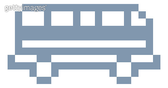Bus Coach Pixel 8 Bit Video Game Art Icon (1257405425) 일러스트, 무료 일러스트 ...