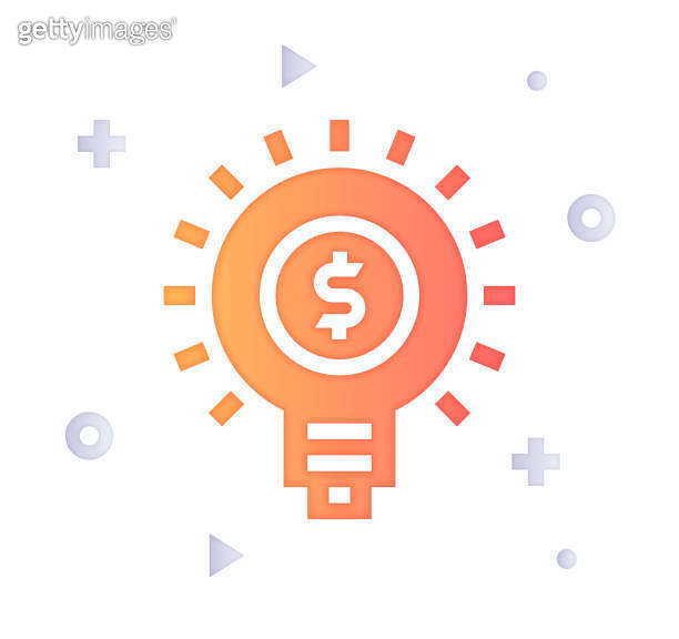 Creative Brief Gradient Color Papercut Icon Design 이미지 (1201162996 ...