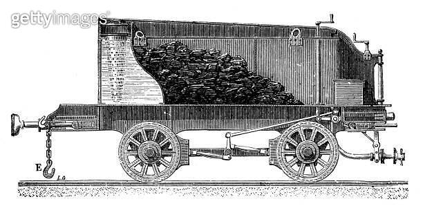 Antique illustration of scientific discoveries, experiments and ...