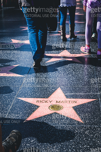 Ricky Martin's star on Hollywood Walk of Fame in Hollywood Boulevard ...