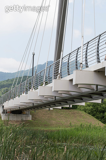 A bridge at the Water Garden on Bukhan River. 이미지 (1253893949) - 게티이미지뱅크