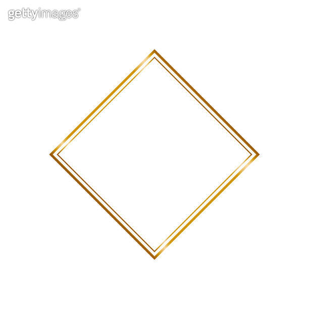 Light crystal effect for wedding invitation card. Golden frame in ...
