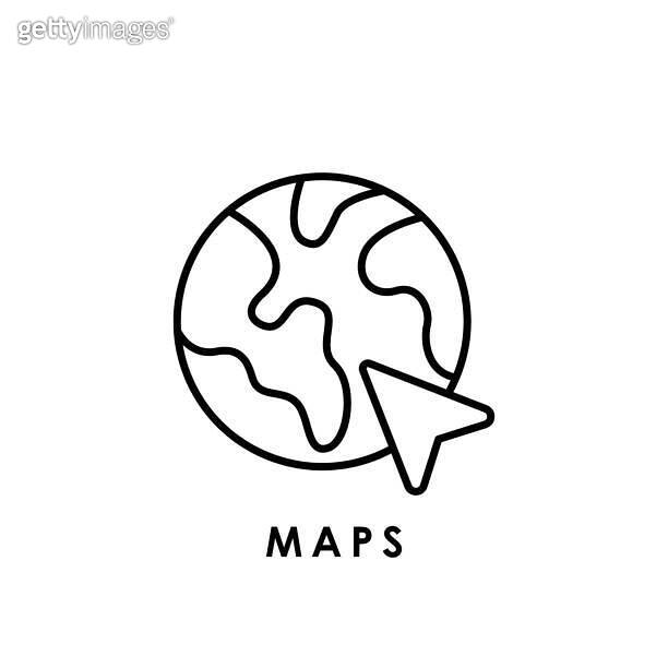Maps. Maps icon. Maps vector. Maps icon vector. Maps logo. Maps symbol ...