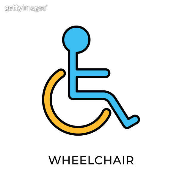 Wheelchair icon vector illustration. Medical Wheelchair vector ...