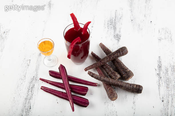 Traditional turkish drink turnip juice (Salgam). Drink Salgam, red ...