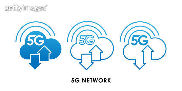5G Network icon logo vector illustration. 5G internet connection vector ...