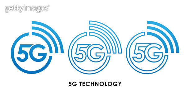 5G icon logo vector illustration. 5G internet connection vector ...