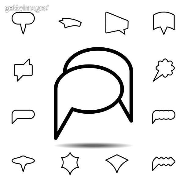 bubble, chat icon. Simple thin line, outline vector element of chat ...