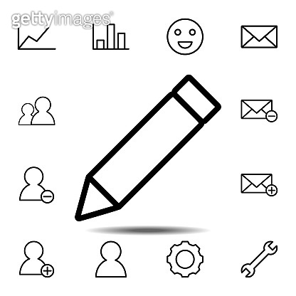 icon. Simple thin line, outline vector element of minimalistic, web icons set for UI and UX ...