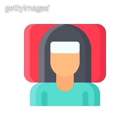 corona virus related fever patient on bed vector vector in flat design ...