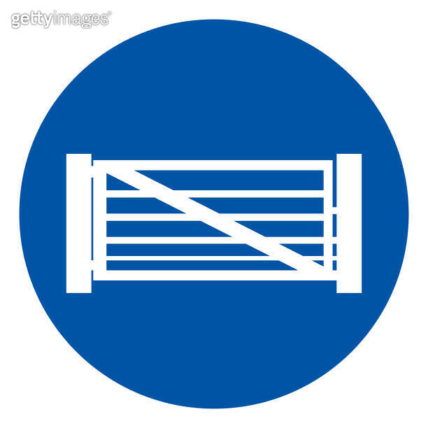 Keep Gate Closed Symbol Sign, Vector Illustration, Isolate On White ...