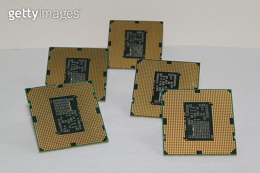 Intel cpu for pc computer and notebook close up macro 이미지 (1268583359 ...