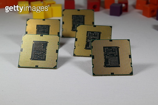 Intel cpu for pc computer and notebook close up macro 이미지 (1268583124 ...