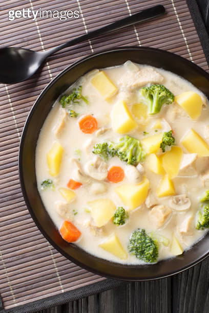 Cream stew is a popular dish consisting of meat chicken and mixed ...
